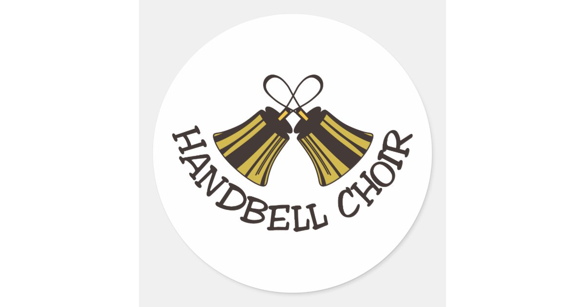 Handbell Choir Classic Round Sticker | Zazzle