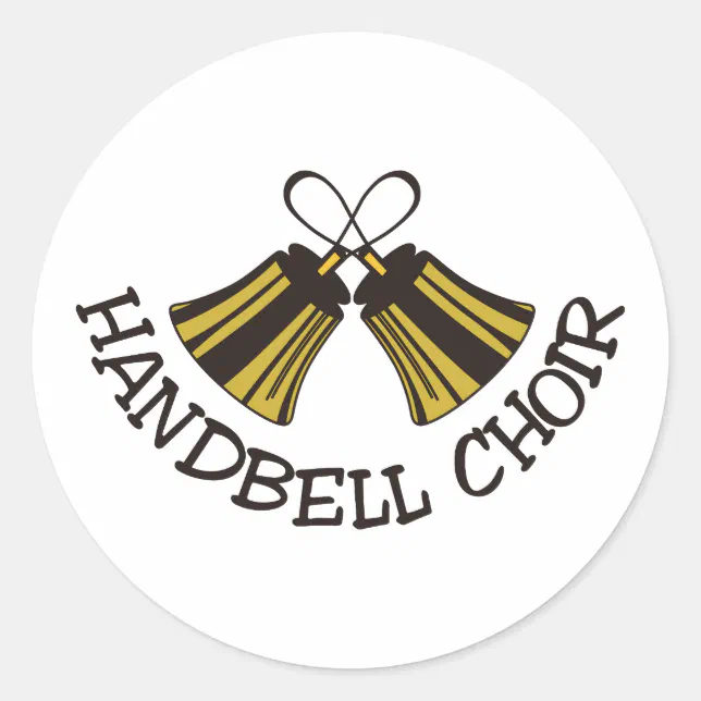 Handbell Choir Classic Round Sticker | Zazzle