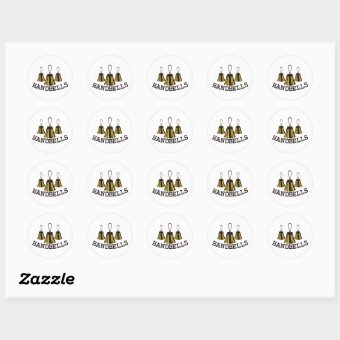 Handbells Classic Round Sticker | Zazzle