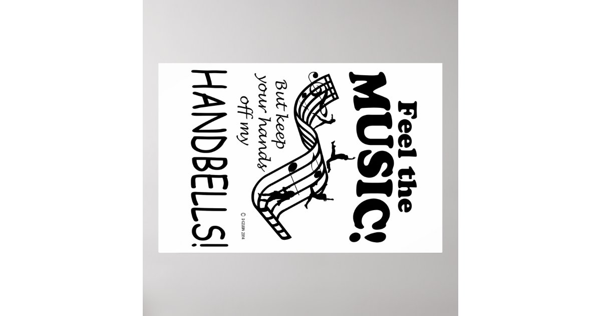 Handbells Feel The Music Poster | Zazzle