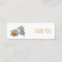 Handcrafted Creations Yarn Sewing Thank You Card | Zazzle