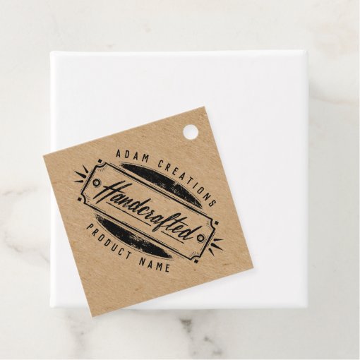 Handcrafted Personalized Label Hang Tag | Zazzle