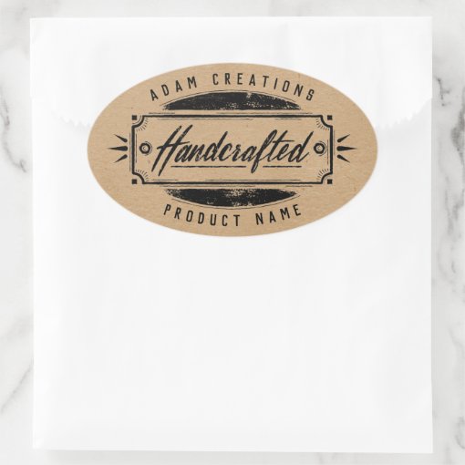 Handcrafted Personalized Label Stickers | Zazzle