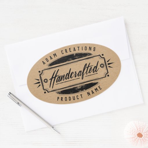 Handcrafted Personalized Label Stickers | Zazzle