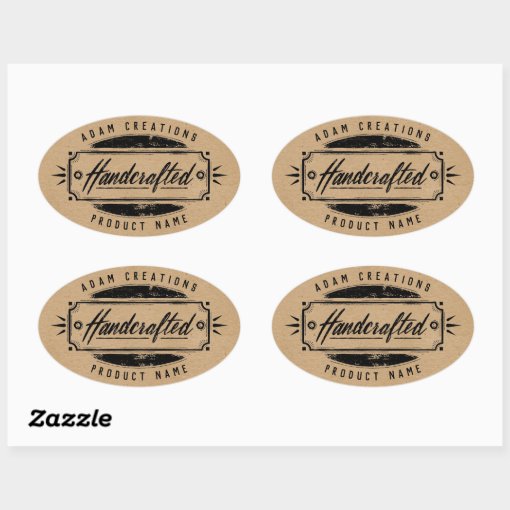 Handcrafted Personalized Label Stickers | Zazzle