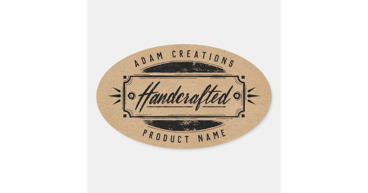 Handcrafted Personalized Label Stickers | Zazzle