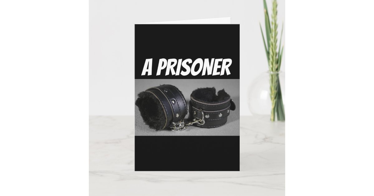 HANDCUFFS ROMANTIC BIRTHDAY CARD WIFE OR HUSBAND | Zazzle