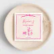 Handdrawn scribble retro pink ribbon bridal shower napkins | Zazzle
