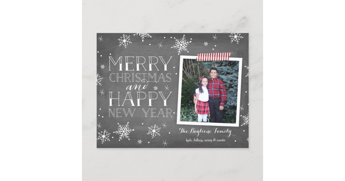 Handdrawn Snowflakes Collection Holiday Postcard | Zazzle