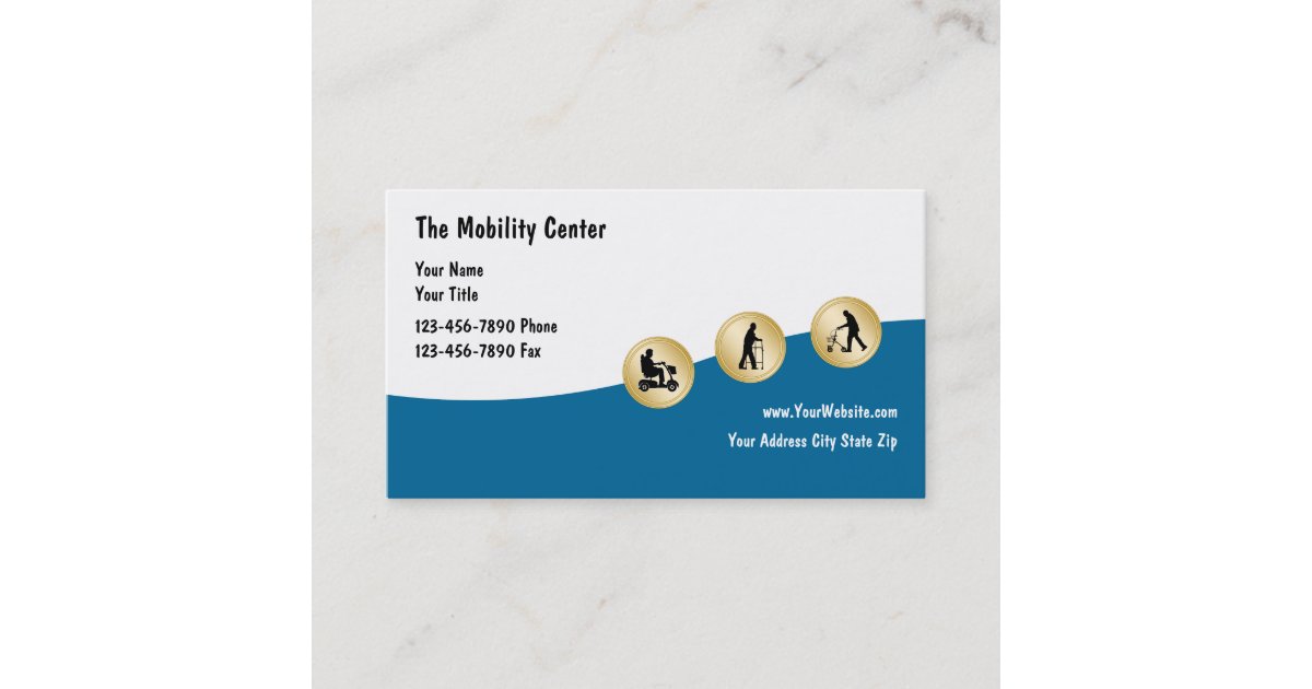 Handicap Medical Supplies Business Card | Zazzle