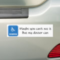 Handicap Parking Sign Bumper Sticker | Zazzle
