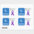Handicap Parking Sign Rectangular Sticker | Zazzle