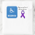 Handicap Parking Sign Rectangular Sticker | Zazzle