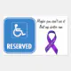 Handicap Parking Sign Rectangular Sticker | Zazzle