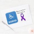 Handicap Parking Sign Rectangular Sticker | Zazzle