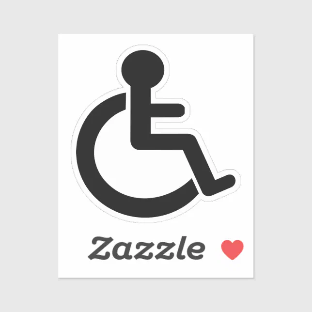 Handicap Symbol Sticker | Zazzle
