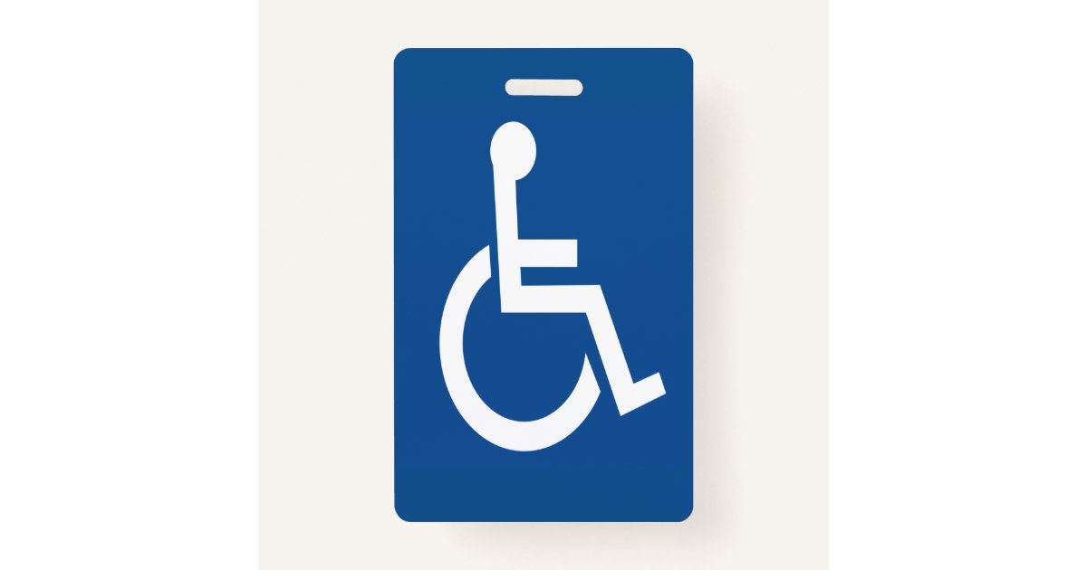 Handicapped Badge | Zazzle