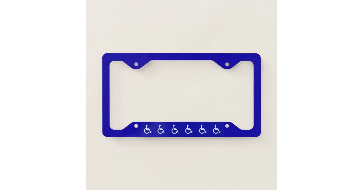 Handicapped Disabled License Plate Frame | Zazzle