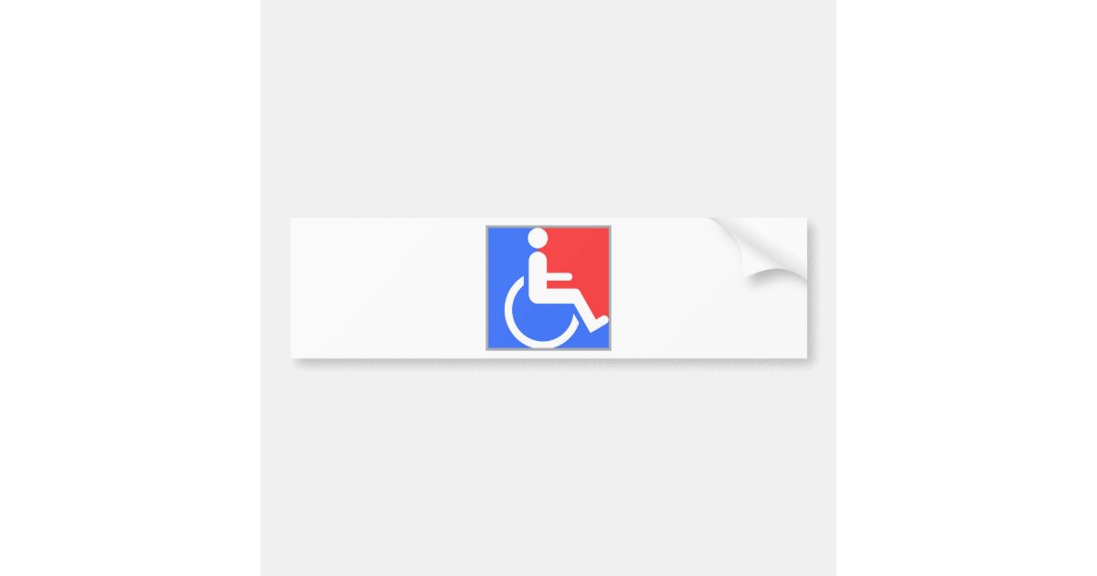 Handicapped original design! bumper sticker | Zazzle