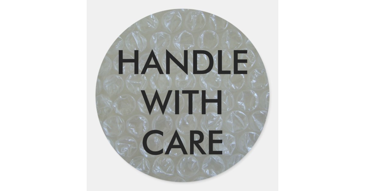 Handle With Care Sticker | Zazzle
