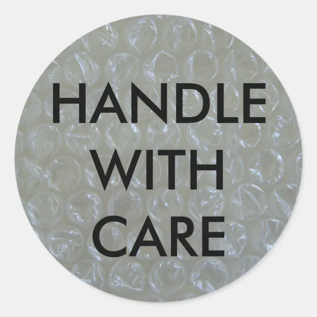 Handle With Care Sticker | Zazzle