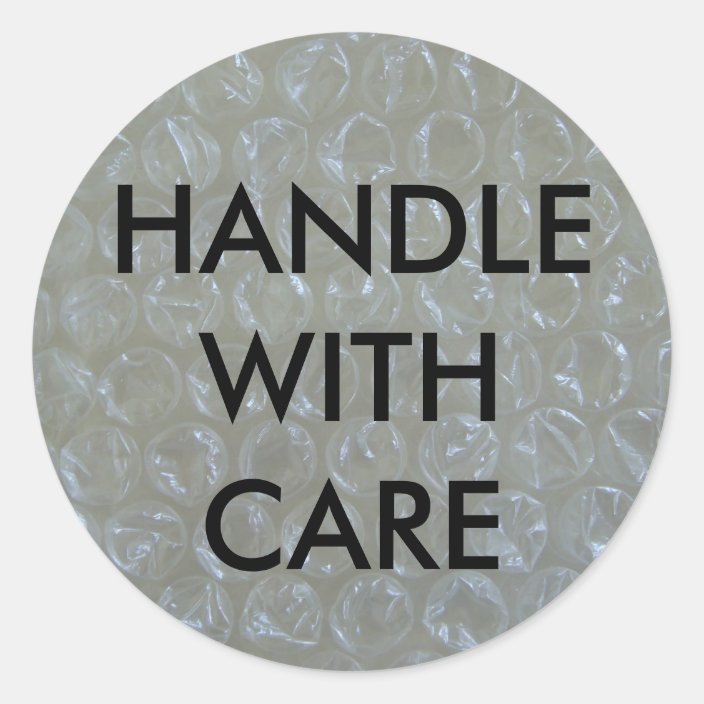 Handle With Care Sticker | Zazzle