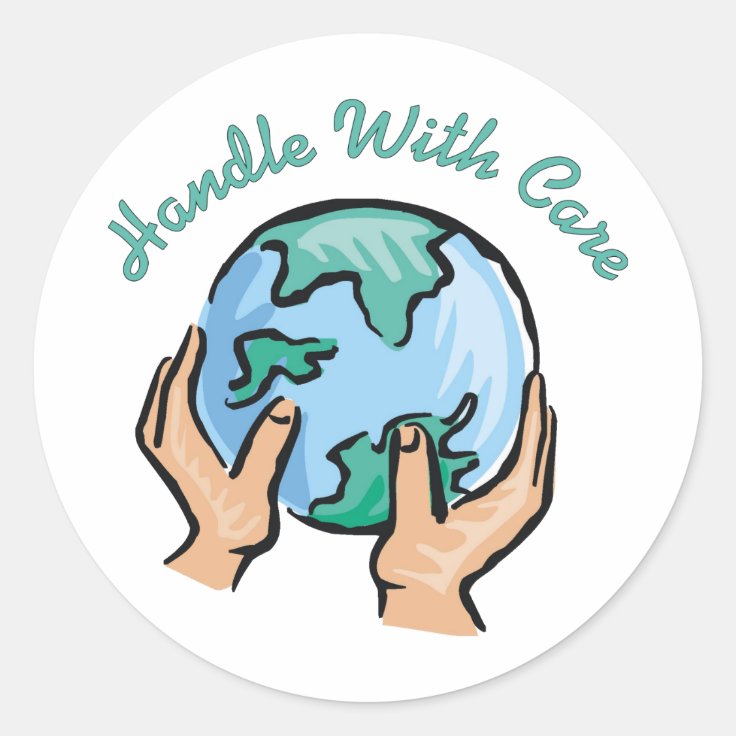Handle With Care Stickers | Zazzle