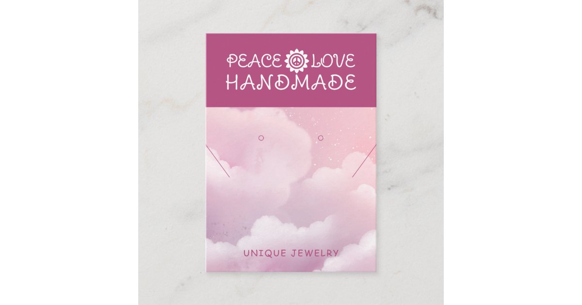 Handmade Business QR Code Jewelry Display Cards | Zazzle