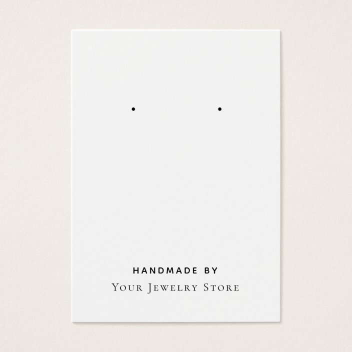 Handmade By Earring Business Cards | Zazzle.com