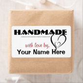 Handmade By You Custom Labels | Zazzle