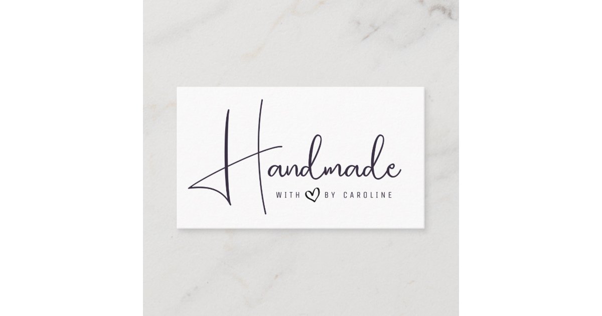 Handmade craft business card | Zazzle