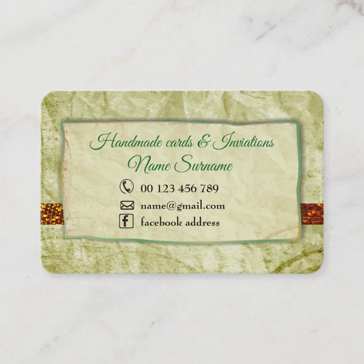 Handmade crafts business card | Zazzle