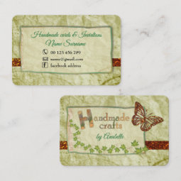 Handmade crafts business card | Zazzle
