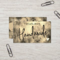 Handmade Crafts Calligraphy Signature Distressed Business Card | Zazzle