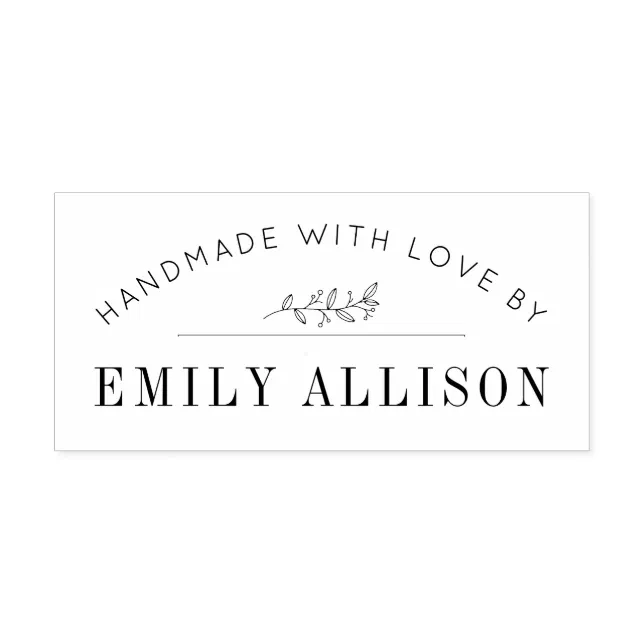 handmade elegant botanical editable self-inking stamp | Zazzle