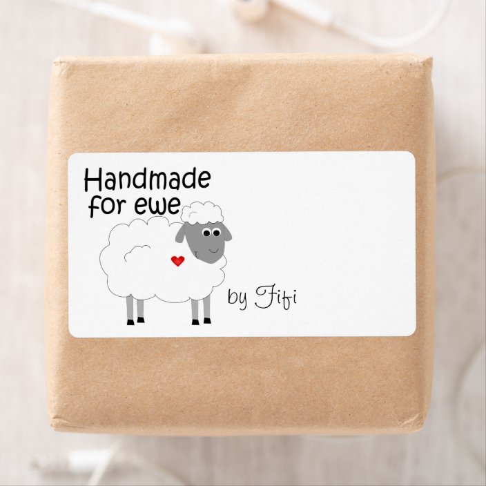Handmade for Ewe Gift Label | Zazzle.com
