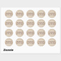 Handmade Just For You Classic Round Sticker | Zazzle