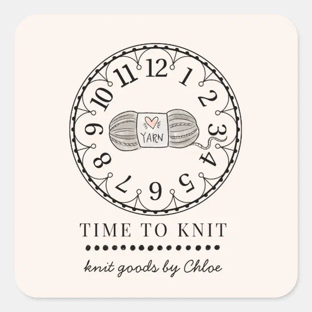 Handmade Knit Goods Product Label | Zazzle