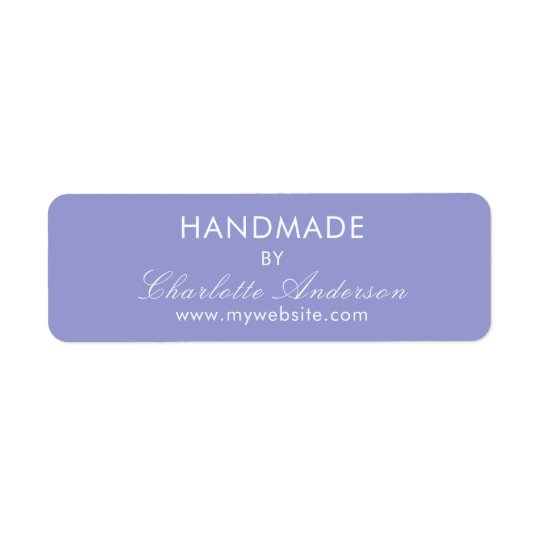 Handmade made by name violet label | Zazzle.com