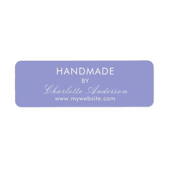 Handmade made by name violet label | Zazzle