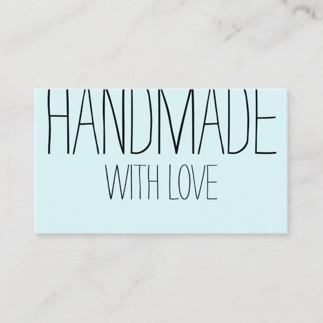 Handmade modern simple trendy handwritten business card | Zazzle
