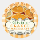 Handmade Orange Marmalade Classic Round Sticker | Zazzle