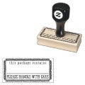 HANDMADE PACKAGING cute this package contains Rubber Stamp | Zazzle