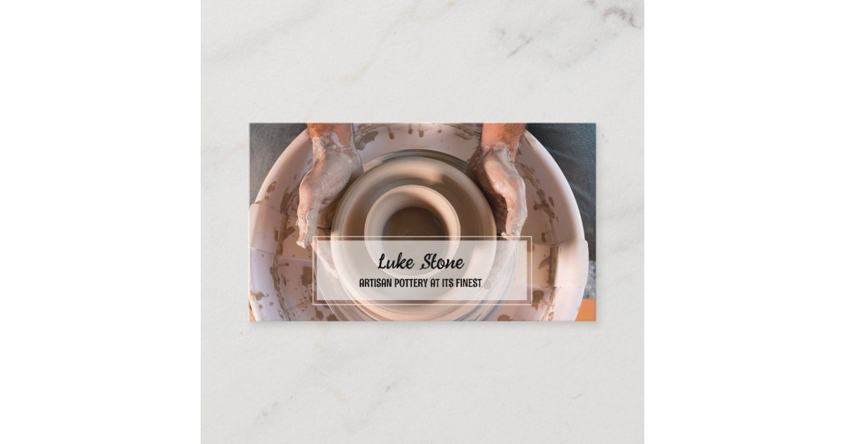 Handmade Pottery Business Card | Zazzle