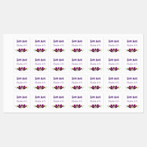 Handmade Products Personalized Labels | Zazzle