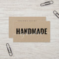 Handmade Rustic Elegant Kraft Business Card | Zazzle