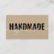 Handmade Rustic Elegant Kraft Business Card | Zazzle