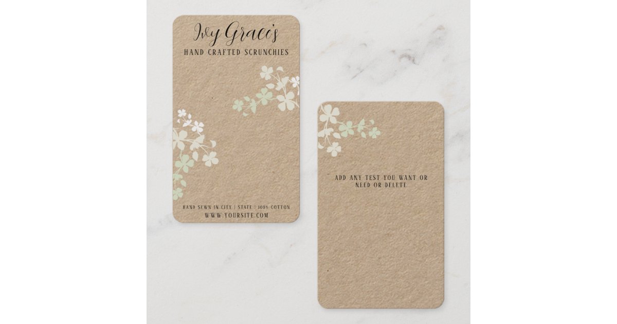 Handmade Scrunchie Card | Zazzle