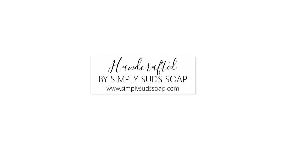 Handmade Soap Business Self-inking Stamp | Zazzle
