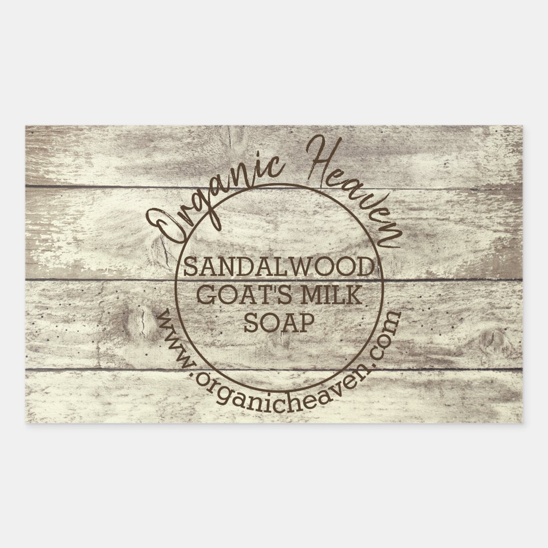 Handmade Soap Rustic Wood Country Product Label | Zazzle